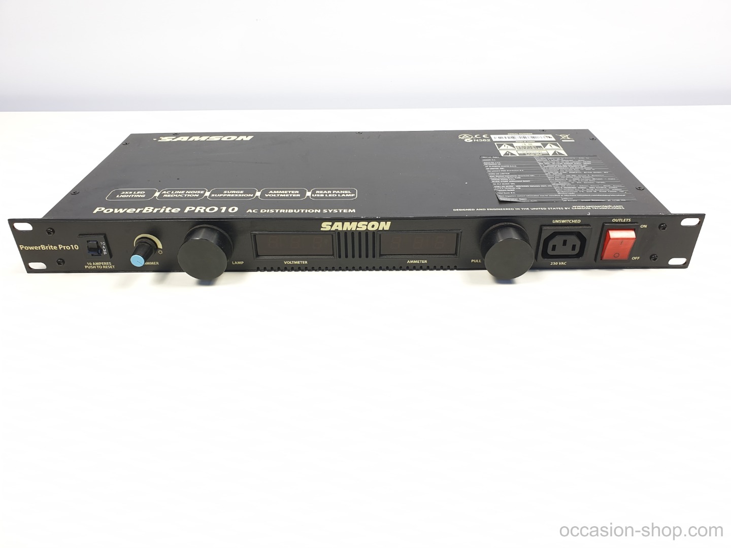 Samson Powerbrite PB10 Pro 19" power distributor / conditioner / LED ...