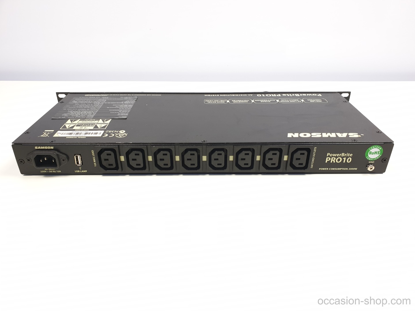 Samson Powerbrite PB10 Pro 19" power distributor / conditioner / LED ...