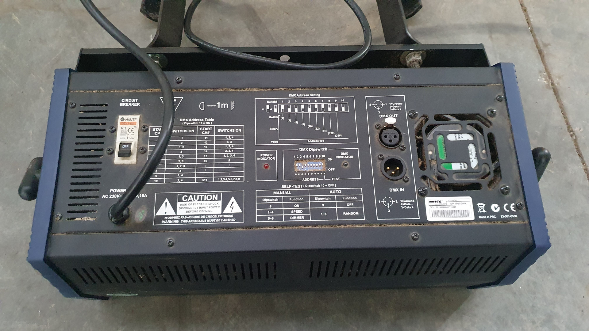 Botex SP-1500 DMX Strobe | 80 EUR - Gebrauchte-Veranstaltungstechnik.de ...