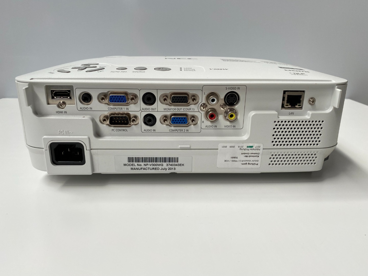 NEC V300W Beamer 009 | 151,26 EUR - Gebrauchte-Veranstaltungstechnik.de ...