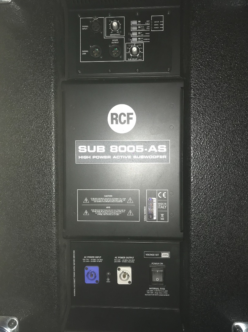 RCF Sub 8005-AS | 1850 EUR - Gebrauchte-Veranstaltungstechnik.de - Der ...