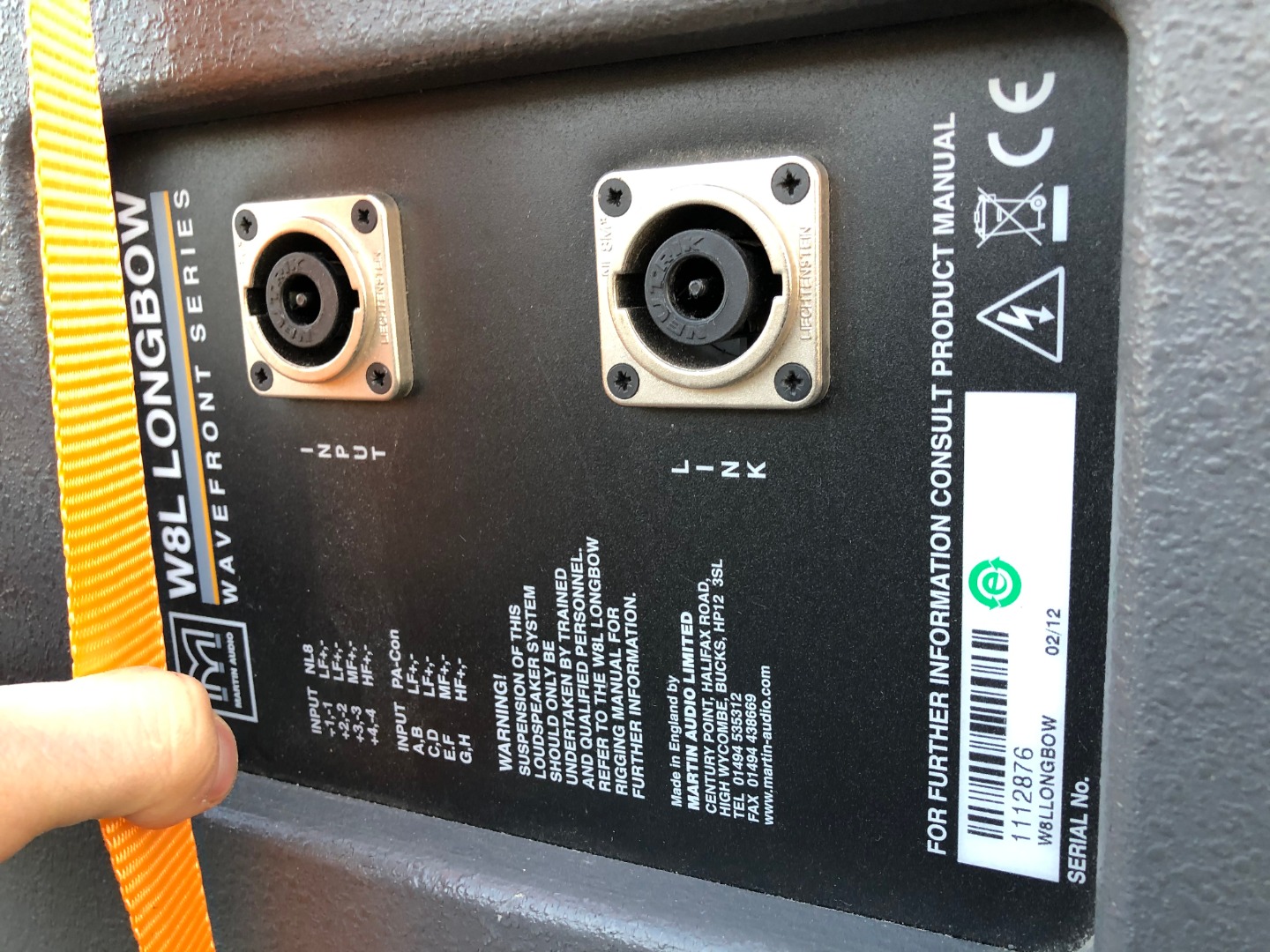 Martin Audio W8L Longbow 15"/2x8"/4x1" line array speaker (8x) | 2799 ...