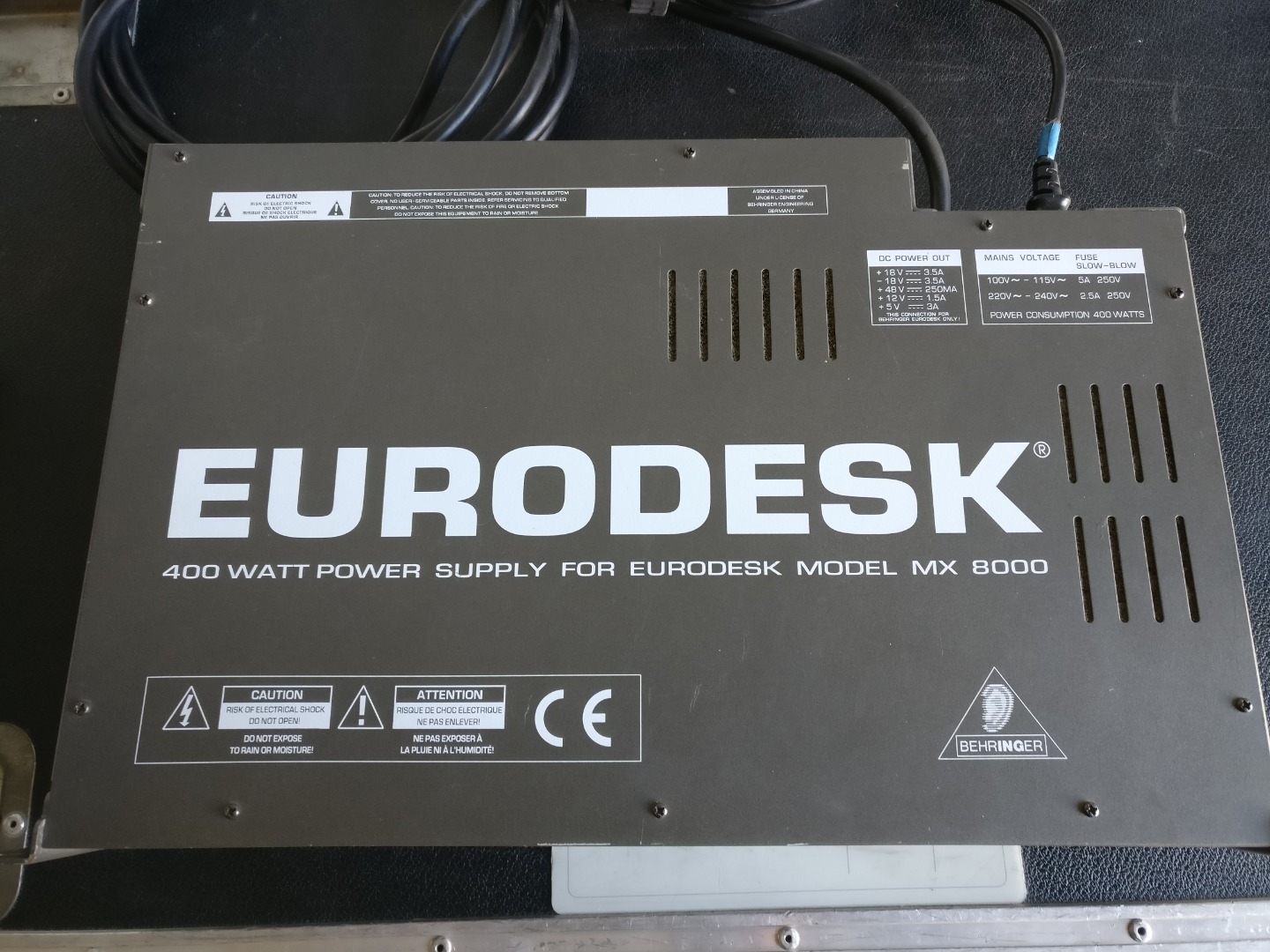 Behringer Eurodesk MX 8000 | 120 EUR - Gebrauchte-Veranstaltungstechnik ...